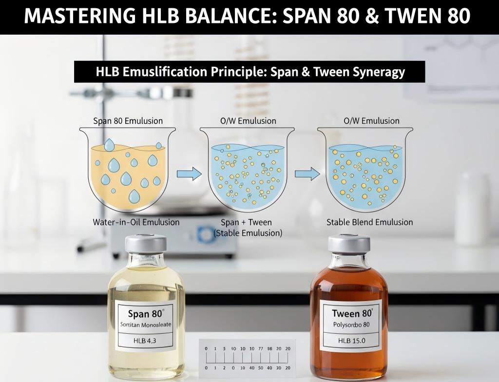 Mastering Span 80 and Tween 80: The Ultimate HLB Emulsion Guide